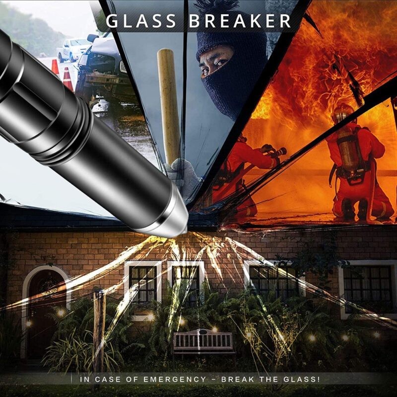 Emergency Glass Breaker Camping Survival Multi-Function Self Defense ...